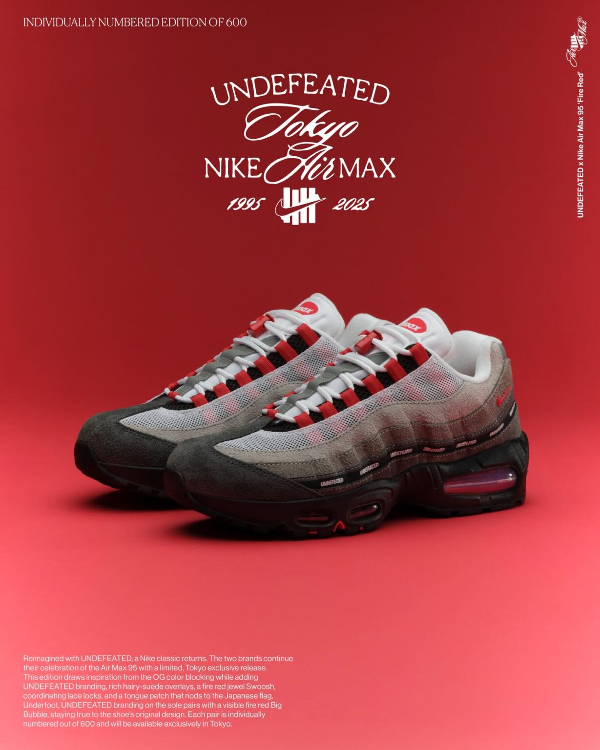 UNDEFEATED × NIKE AIR MAX 95 “Fire Red” の最新情報を随時更新 - Yakkun StreetFashion Media